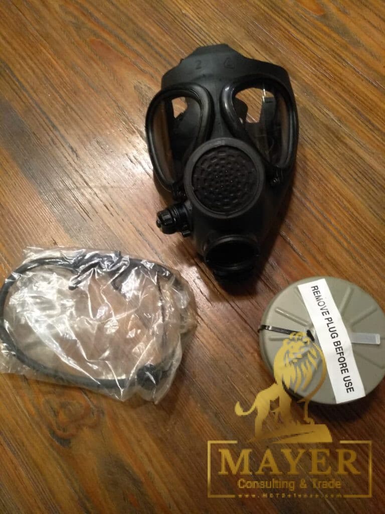 Israeli Military Surplus M15 Gas Masks with Filters and Drinking Tubes